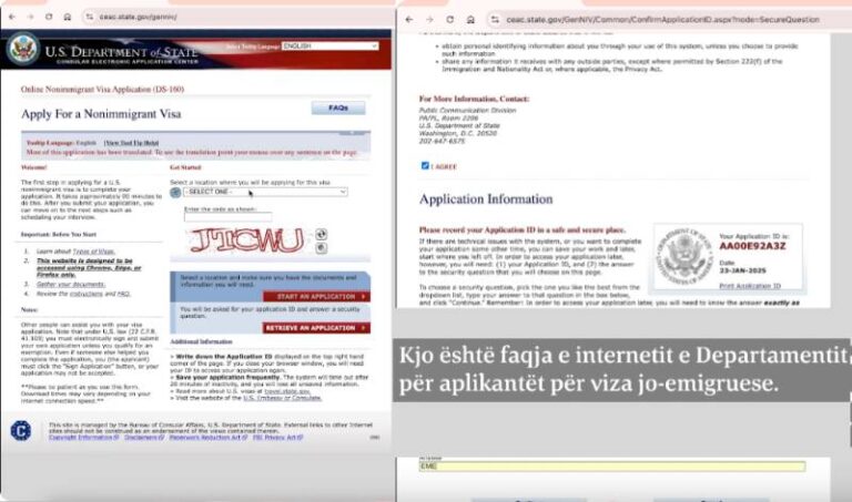 Si të aplikojme per vize amerikane 10 vjecare. Video hap pas hapi ...